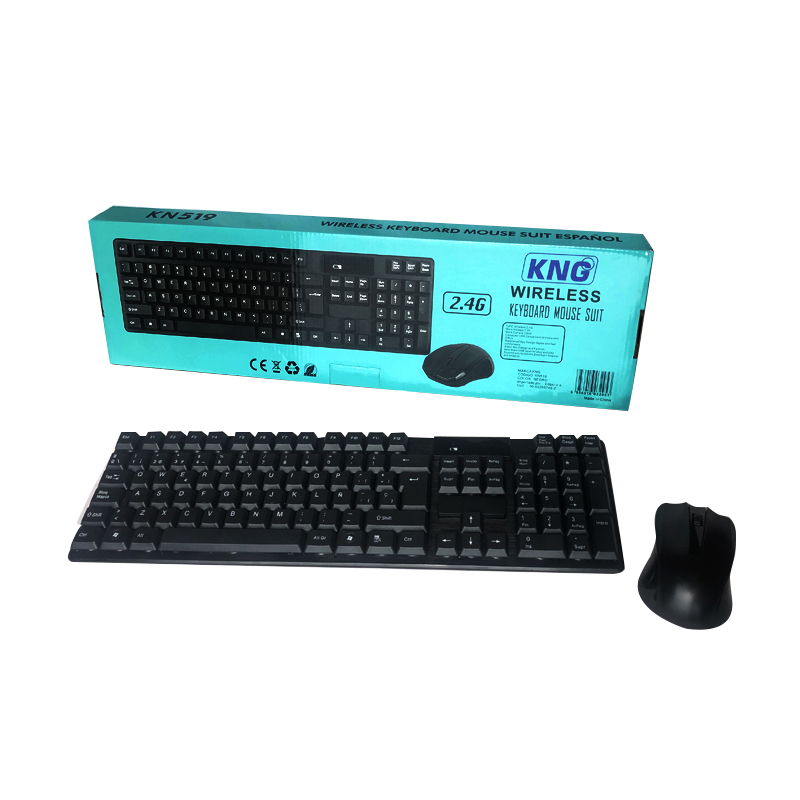 Teclado + Mouse Inalámbrico KNG KN 519 | Edgar