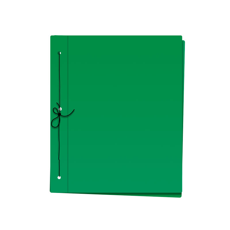 Carpeta de dos tapas de polipropileno N°3 verde | Edgar